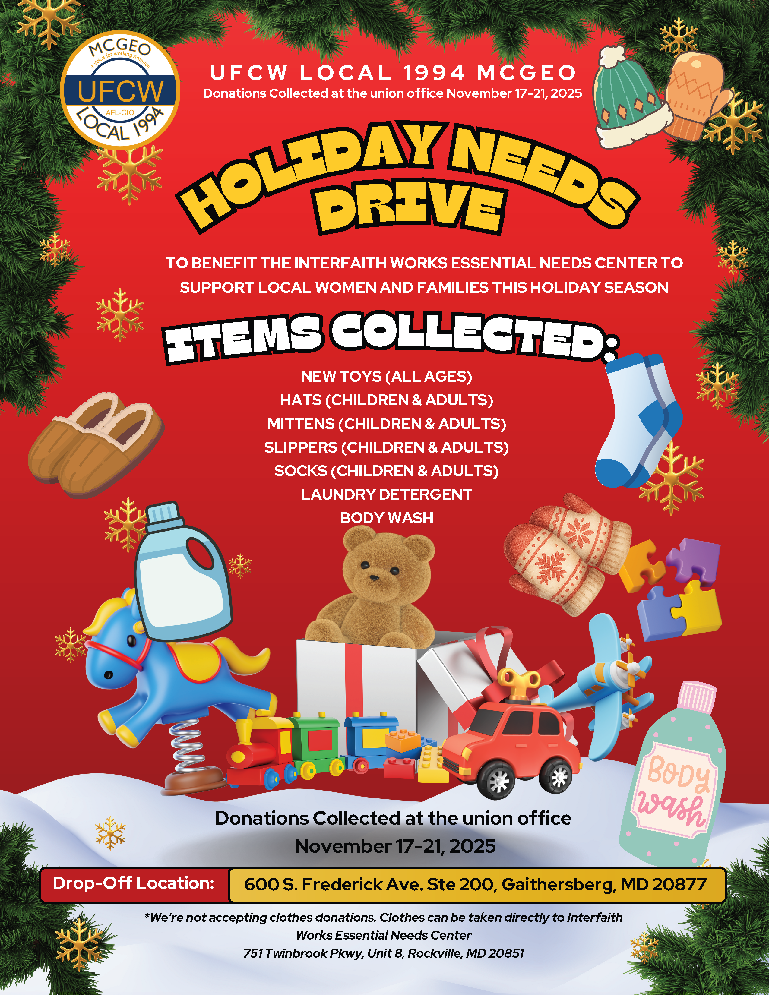 🎁 Help Local Families This Season — MCGEO Holiday Needs Drive Starts ...
